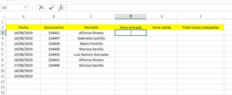 Guía completa para llevar un control de horas trabajadas en Excel