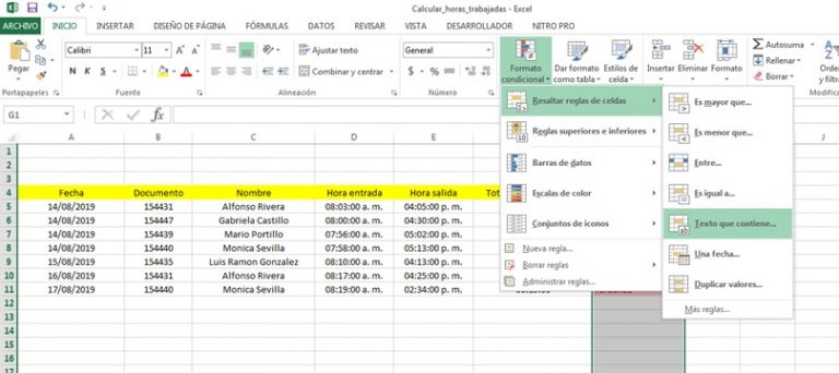 Guía completa para llevar un control de horas trabajadas en Excel